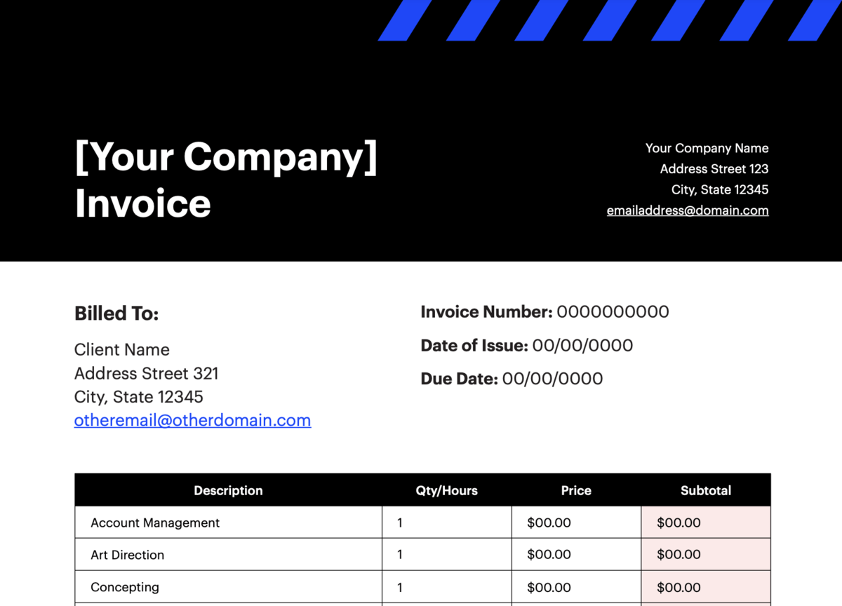 How to write an invoice for a digital marketing agency (template ...